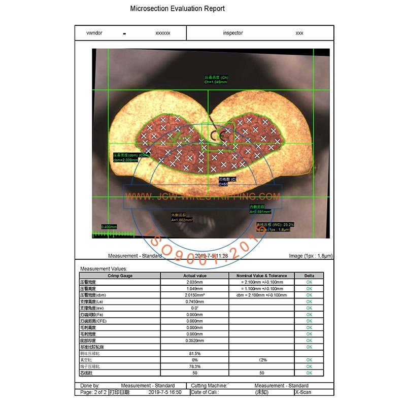 Automatic Wire Terminal Cut Grind Cross-section Analyze丨JCWelec