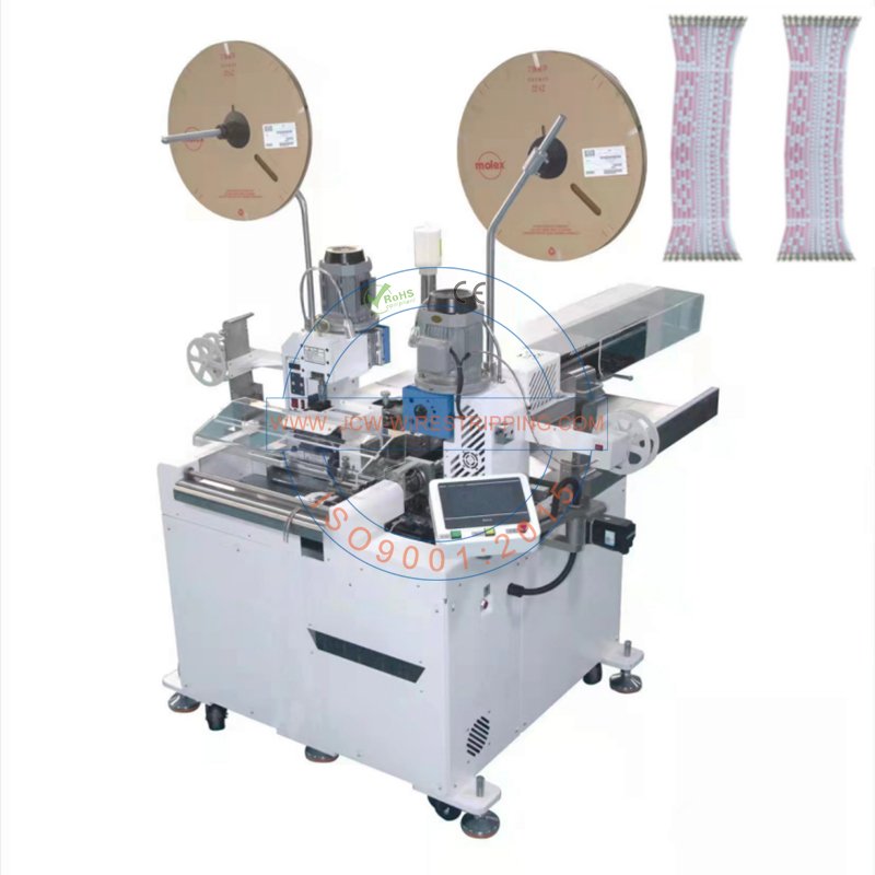 Automatic Ribbon Cable Slit, Strip & Terminal Crimp Machine | JCWelec