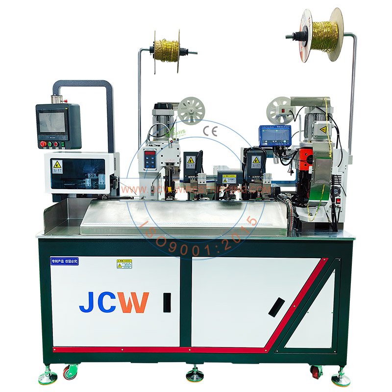 Insulated Terminal Sleeve Fitting and Wire Crimping Machine | JCWELEC