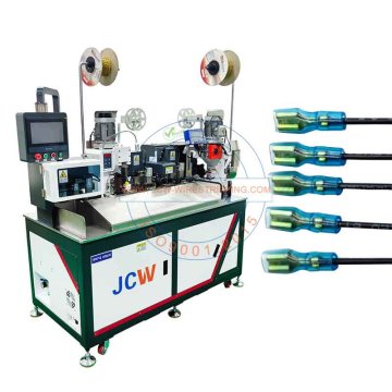 Insulated Terminal Sleeve Fitting and Wire Crimping Machine | JCWELEC