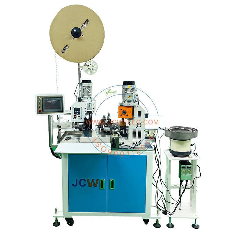 Automatic Vibrate Bowl Feeding Loose-piece Terminal Crimp Machine | JCWelec