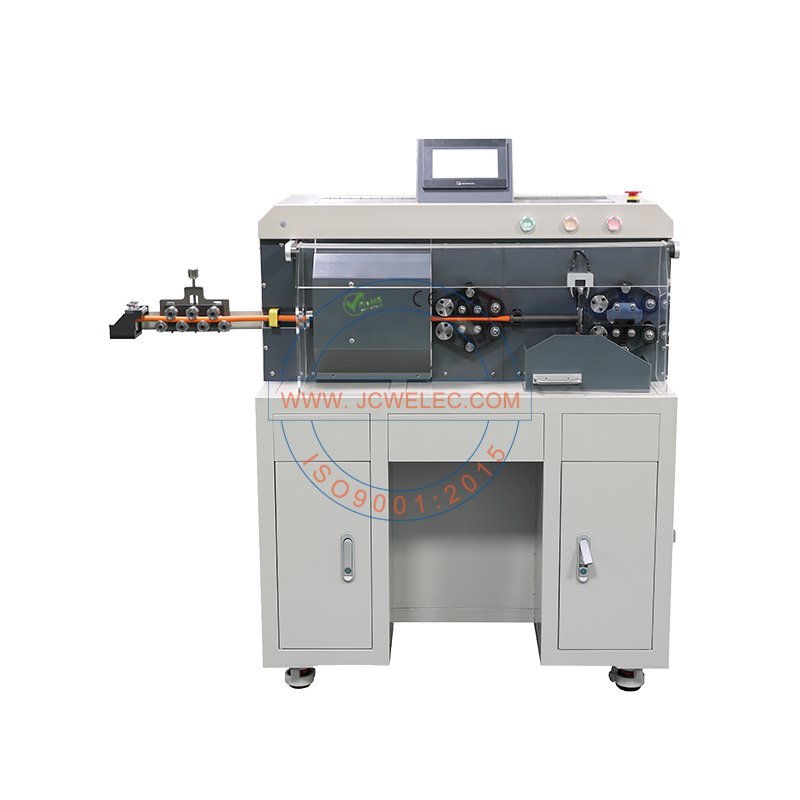 Fully-auto Coax Cable HV Cable Cut Strip Machine | JCWelec